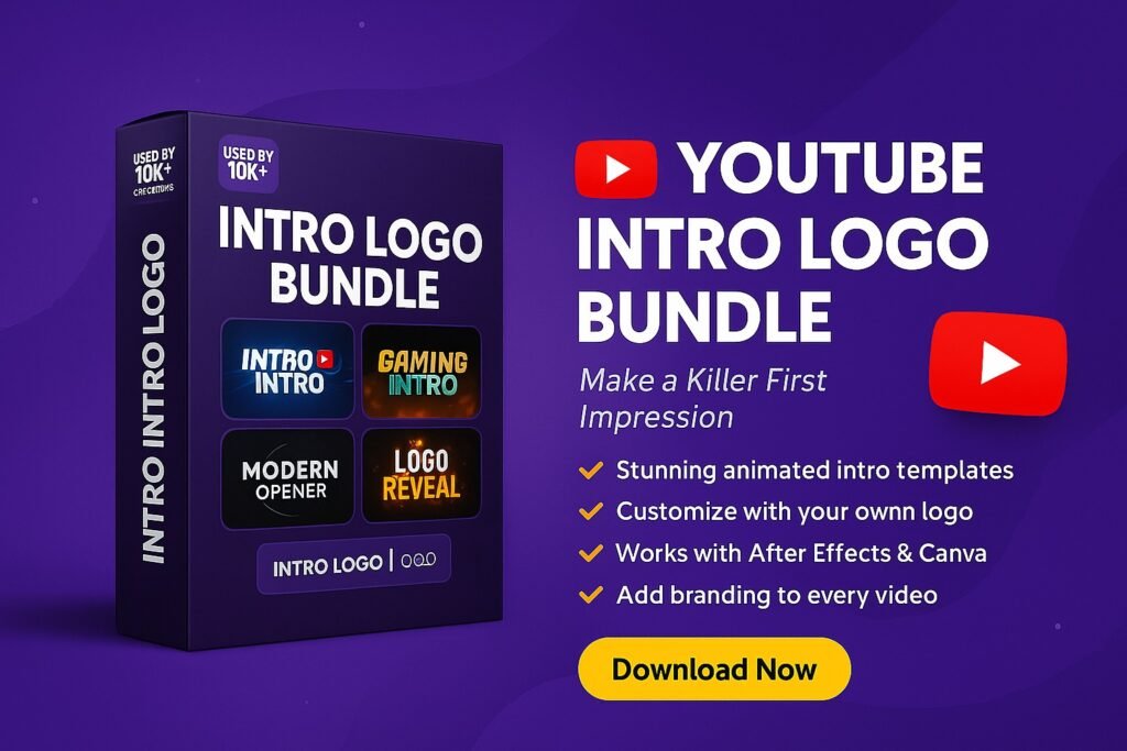 Professional YouTube Intro Logo Animation – Custom Brand Opener (After ...